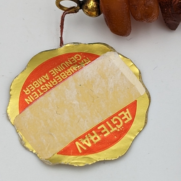Copenhagen Denmark | Jewelry | Vintage Chunky Dark Honey Cherry Raw ...